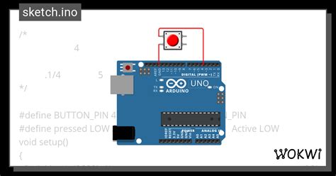 ใบงาน4ที่ การใช้สวิตท์ Wokwi Esp32 Stm32 Arduino Simulator