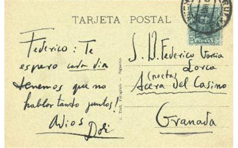 Exposición de las postales de García Lorca Leyendo se entiende la gente