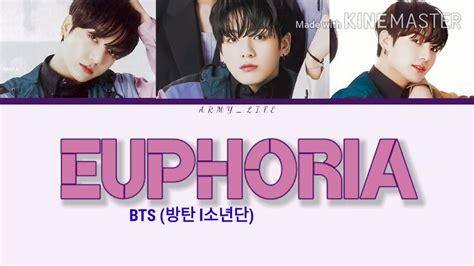 BTS 방탄 l소년단 Jeon Jungkook Euphoria Lyrics YouTube