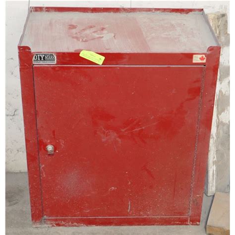 Red Locking Tool Shelf