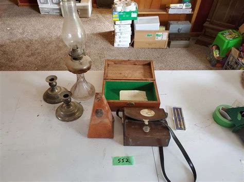 Oil Lamp And Binoculars Adam Marshall Land And Auction Llc