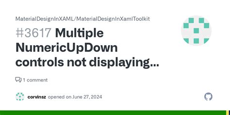 Multiple Numericupdown Controls Not Displaying Correctly · Issue 3617