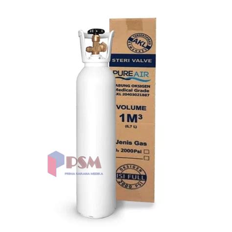 Jual Tabung Oksigen O2 Oxygen 1m3 Set Regulator Pure Air Tabung