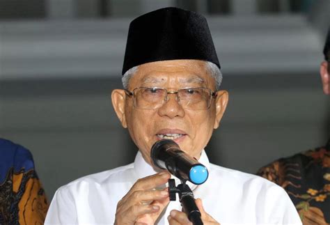 Maruf Amin Sebut Rencana Menteri Mau Mundur Sebagai Hak Pribadi