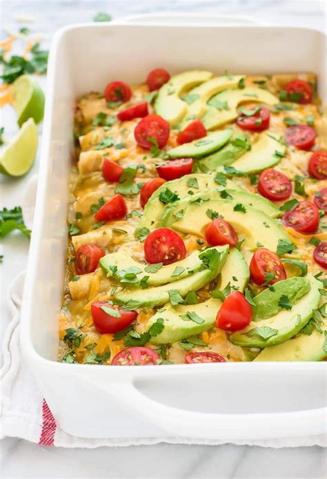 Green Chile Chicken Enchiladas