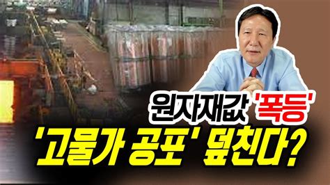 정완진tv 원자재값 폭등고물가 공포 덮친다~~ 멋진아재tv Youtube