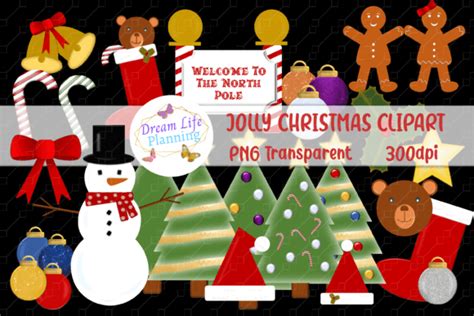 Jolly Christmas Clipart Graphic By Dream Life Planning · Creative Fabrica