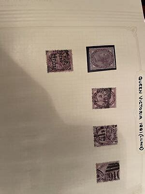 GREAT BRITAIN STAMPS 1881 Queen Victoria 5 X 1d Lilac Some Good Post