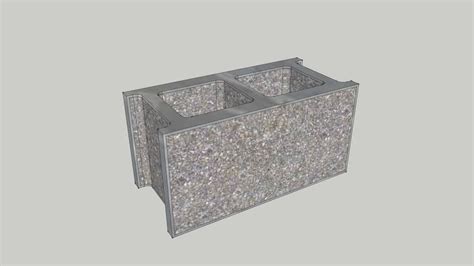 8 X 16 Inch 2 Core Stretcher Cinder Block With Mortar Nominal