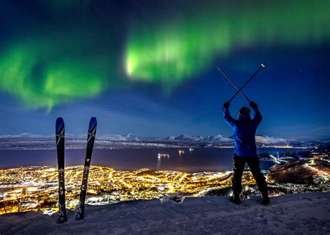 Go skiing under the northern lights in Narvik | Northern Norway ...