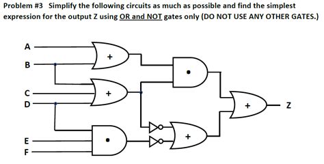 Solved Problem Simplify The Following Circuits As Much As Chegg
