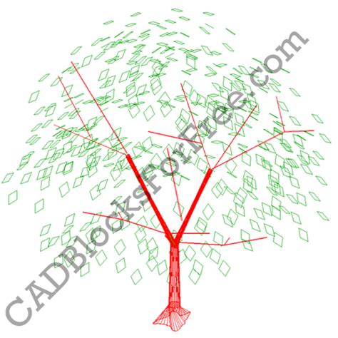 Tree Free AutoCAD Block In DWG