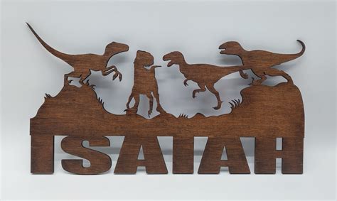 Personalized Dinosaur Name Sign Dinosaur Name Sign Dino Name Sign