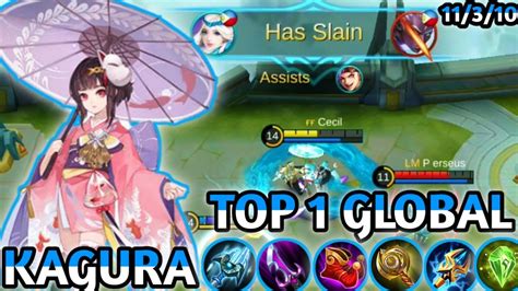 Kagura Perfect Gameplay Kagura Best Build Top 1 Global 2020 By