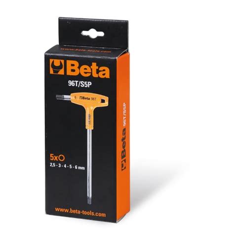 Beta 000960946 96t S Set Of Offset Hexagon Key Wrenches With Handles 5 Pcs Mister Worker®