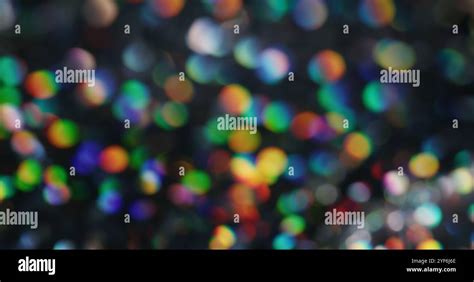 Bokeh Shimmer Multicolor Blinking Flickering Party Light On Dark