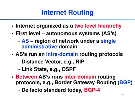 inter domain routing protocol ppt download