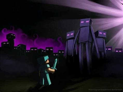 Создать мем Minecraft Enderman эндермен 3д майнкрафт эндермен