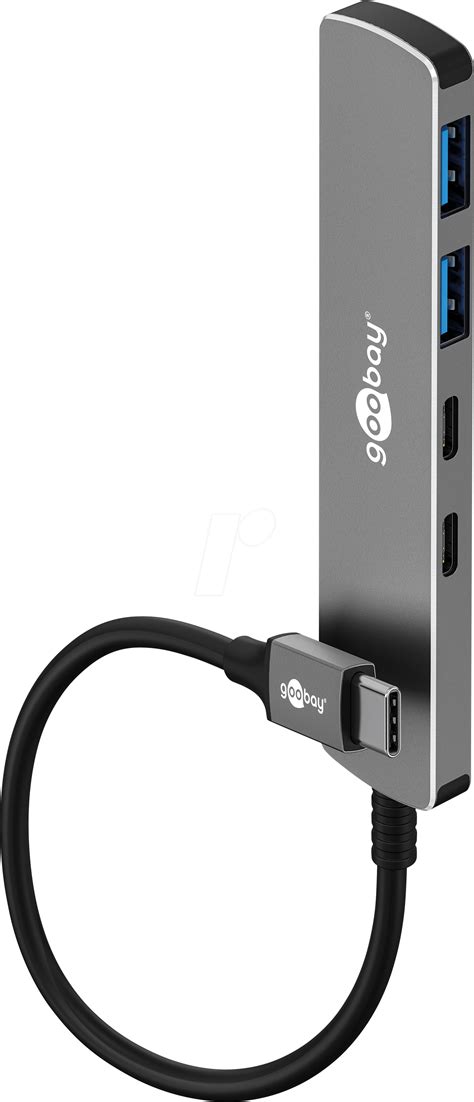 Goobay Usb C 32 Hub 4 Poorten 5 Gbps 2x Usb C 2x Usb A 32 01 M