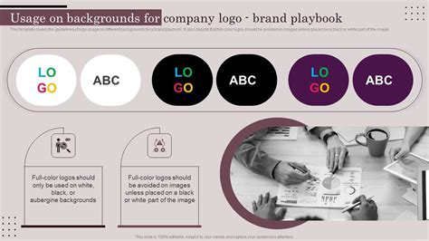 Employer Branding Playbook Usage On Backgrounds For Company Logo Brand