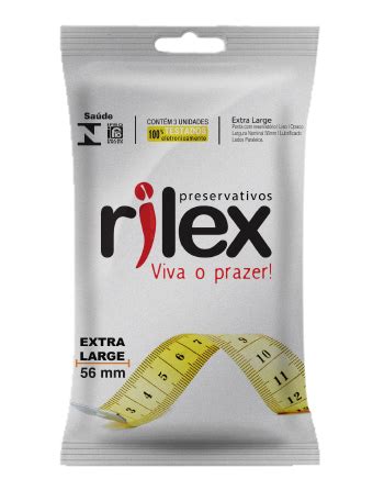 Preservativo Rilex Gg Tamanho Maior 56mm 3 Unidades