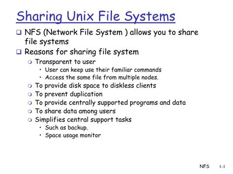 Ppt Sharing Unix File Systems Powerpoint Presentation Free Download