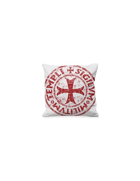 Almofada Medieval Cruz escudo Templários Loja Medieval