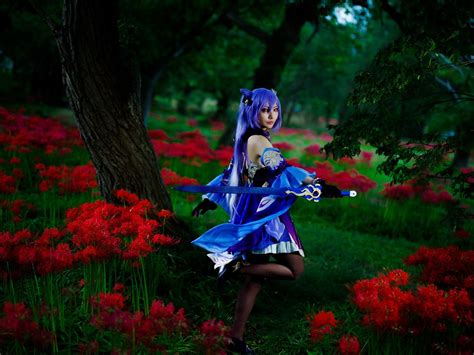 らいね🌺🌌 On Twitter ※コスプレ 『我が剣よ！影に従え！』 刻晴 原神 Photo：らいちさん 原神