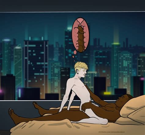 Rule 34 - 2boys 5 fingers 5 toes anal anal sex athletic male bara barefoot blonde hair dark ...