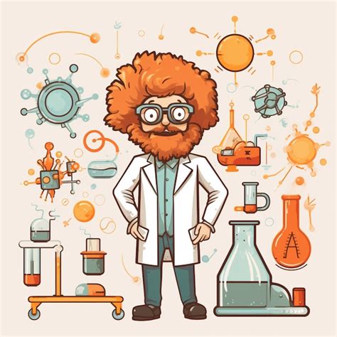 Premium Vector Science Clipart Cartoon Vector