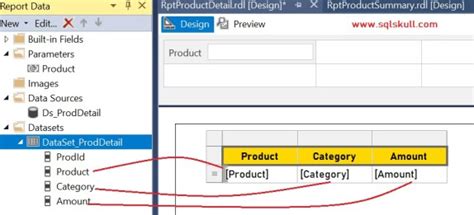 create a drillthrough report in ssrs sqlskull