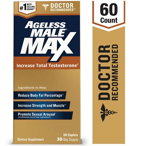 Ageless Male Max Testosterone Booster Doctor Recommended Increase
