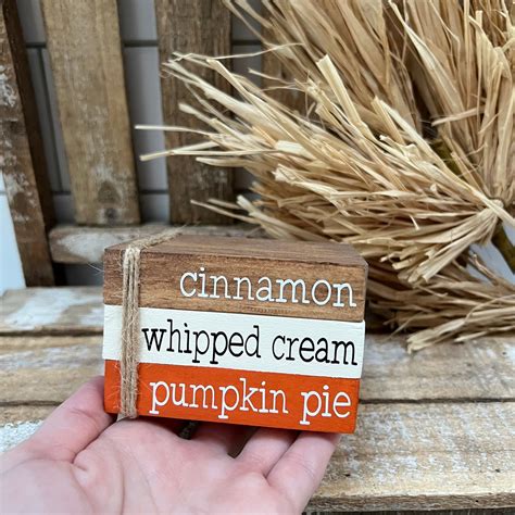 Mini Pumpkin Pie Theme Bookstack Fall Decor Fall Bookstack Fall Tier