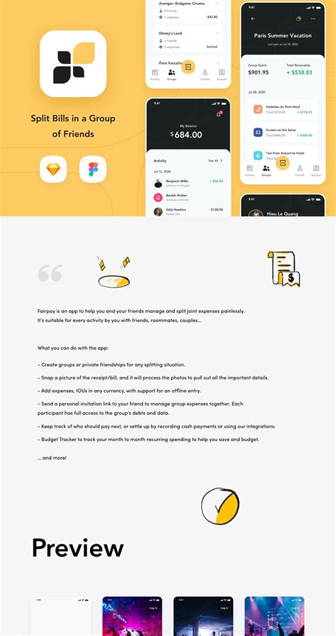 Fairpay Split Bill App Ui Kit — Ui Kits On Ui8 Ui Kit App Bills