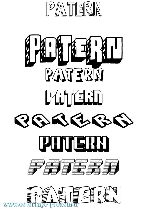 Coloriage Du Prénom Patern à Imprimer Ou Télécharger Facilement Coloriage Du Prénom Patern à Imprimer Ou Télécharger Facilement