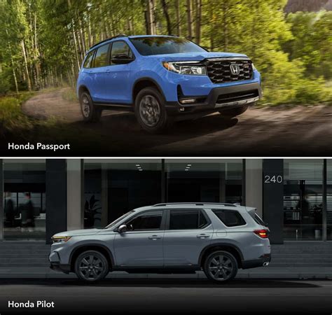 2025 Honda Passport Vs 2025 Honda Pilot Comparison