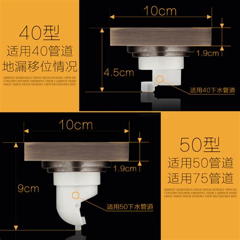 正品潜水艇大隐地漏全铜防臭淋浴卫生间阳台地漏大排量ltd50 10虎窝淘