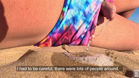 Casually Pissing On The Beach I Take A Nonchalant Piss With People