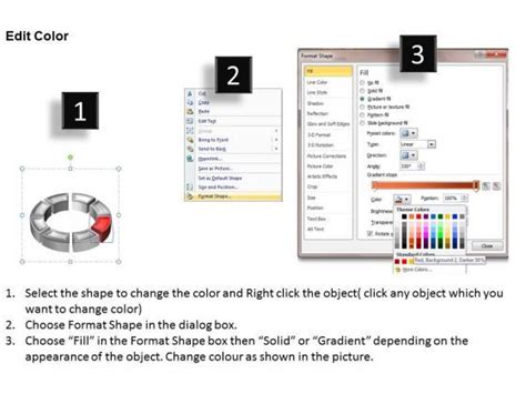 Ppt Red PowerPoint Theme Animated Multicolor Cycle Diagram Free Templates