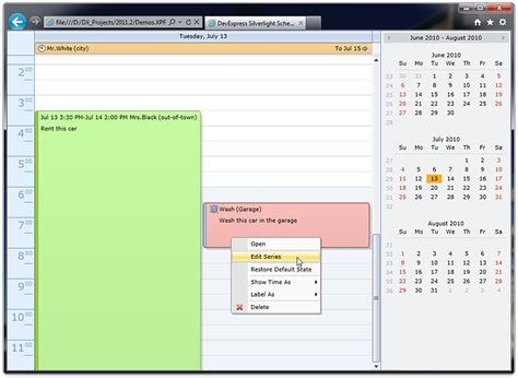 Silverlight Scheduler And Calendar Control Coming Soon In V Vol