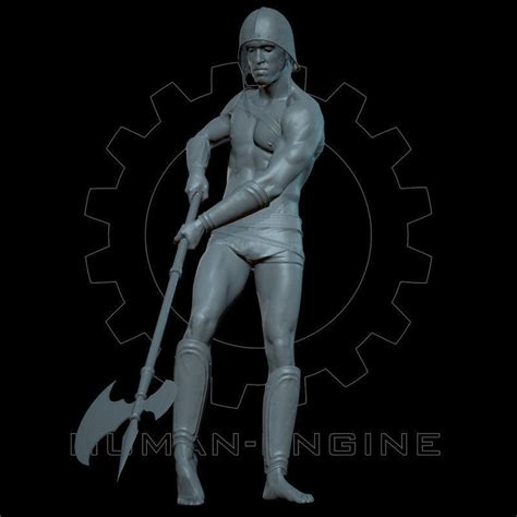 3d Model Male Scan Mick With Armor Vr Ar Low Poly Cgtrader