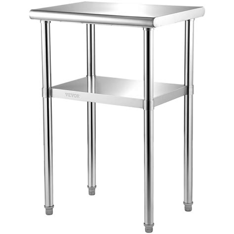 Vevor Stainless Steel Prep Table 24 X 18 X 36 Inch 600lbs Load