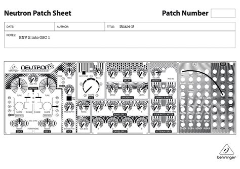 Behringer Neutron One Synth Challenge Patches Patchstorage