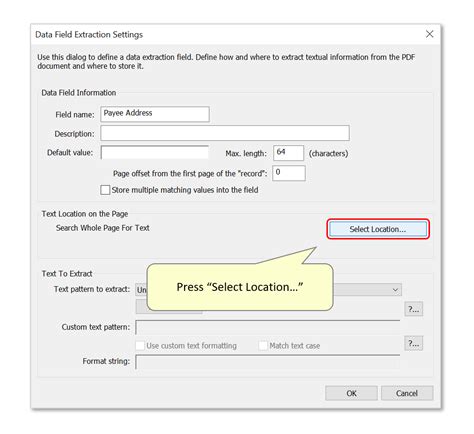 Defining Fields For Data Extraction From Pdf Documents