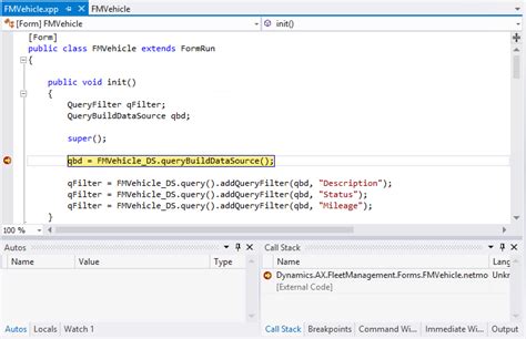 Debug X Code By Using The Debugger In Visual Studio Finance Operations Dynamics 365