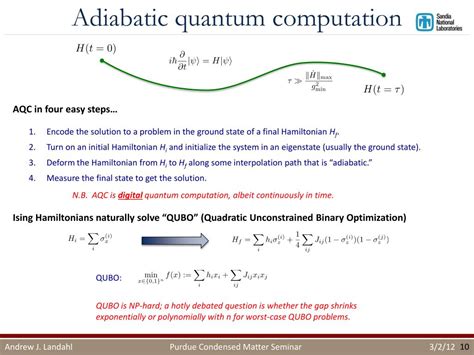 Ppt Adiabatic Quantum Computing Powerpoint Presentation Free