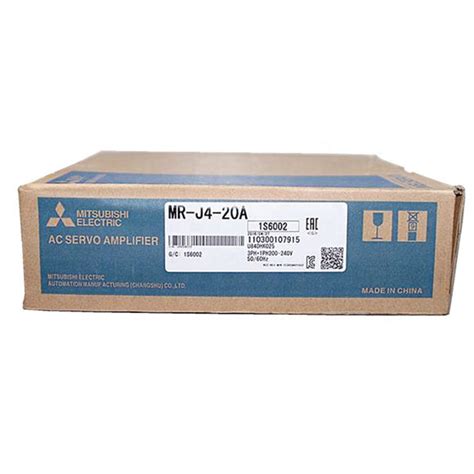 Mitsubishi Melservo J4 Series Servo Amplifier 200w Mr J4 20a United