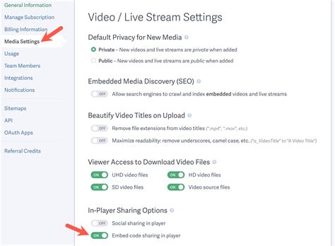 How To Enable Embed Code Sharing Through The Sproutvideo Player Sproutvideo Support Knowledge
