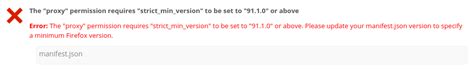 Add A Note For Minimum Version Requirement In Proxy · Issue 23108