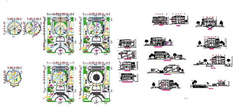 Club House Dwg Cadbull